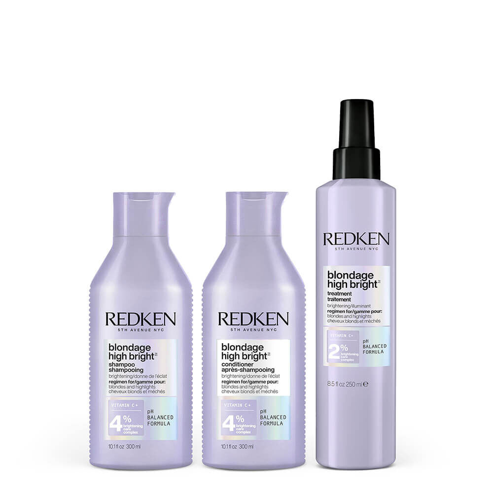 Blondage High Bright Trio | Shampoo, Conditioner & Treatment | Redken