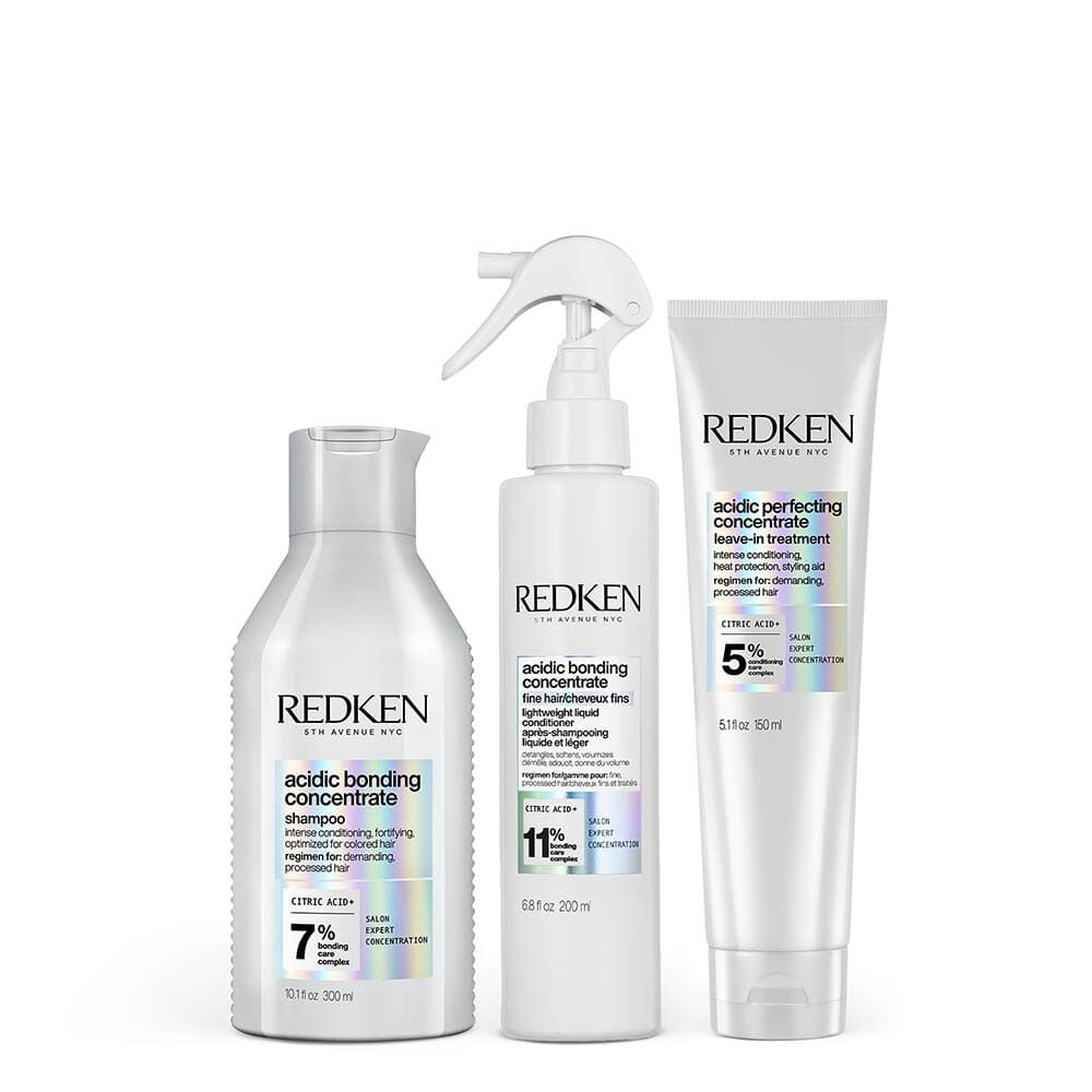 Acidic Bonding Concentrate Trio for Fine Hair | Redken