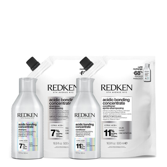 Shampoo & Conditioner Sustainable Refill Pouches | Redken