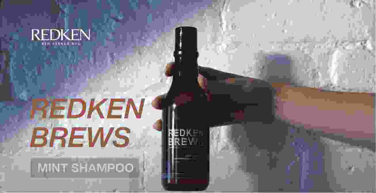 Brews Cooling & Soothing Mint Shampoo For Men | Redken