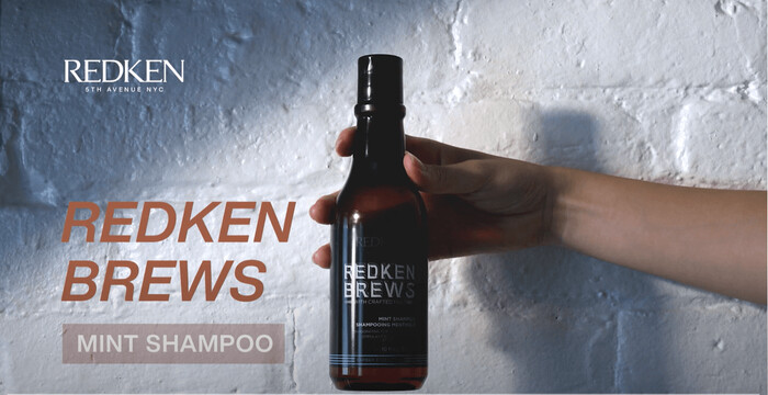 Brews Cooling & Soothing Mint Shampoo For Men | Redken