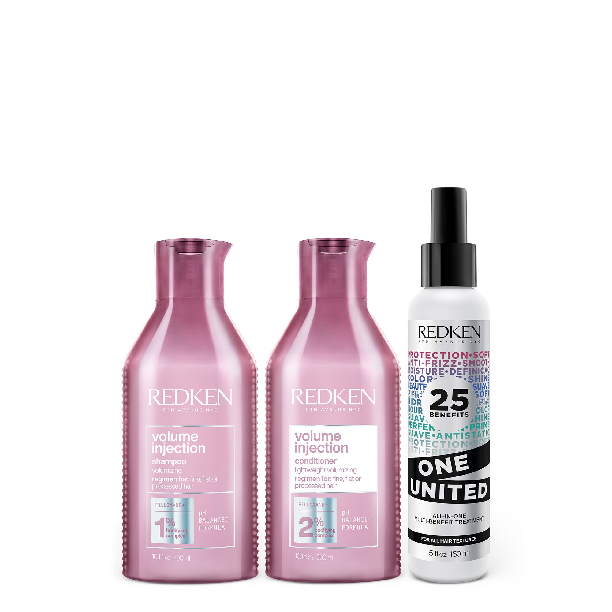 Redken Volume Set: Shampoo, Conditioner & Leave-In