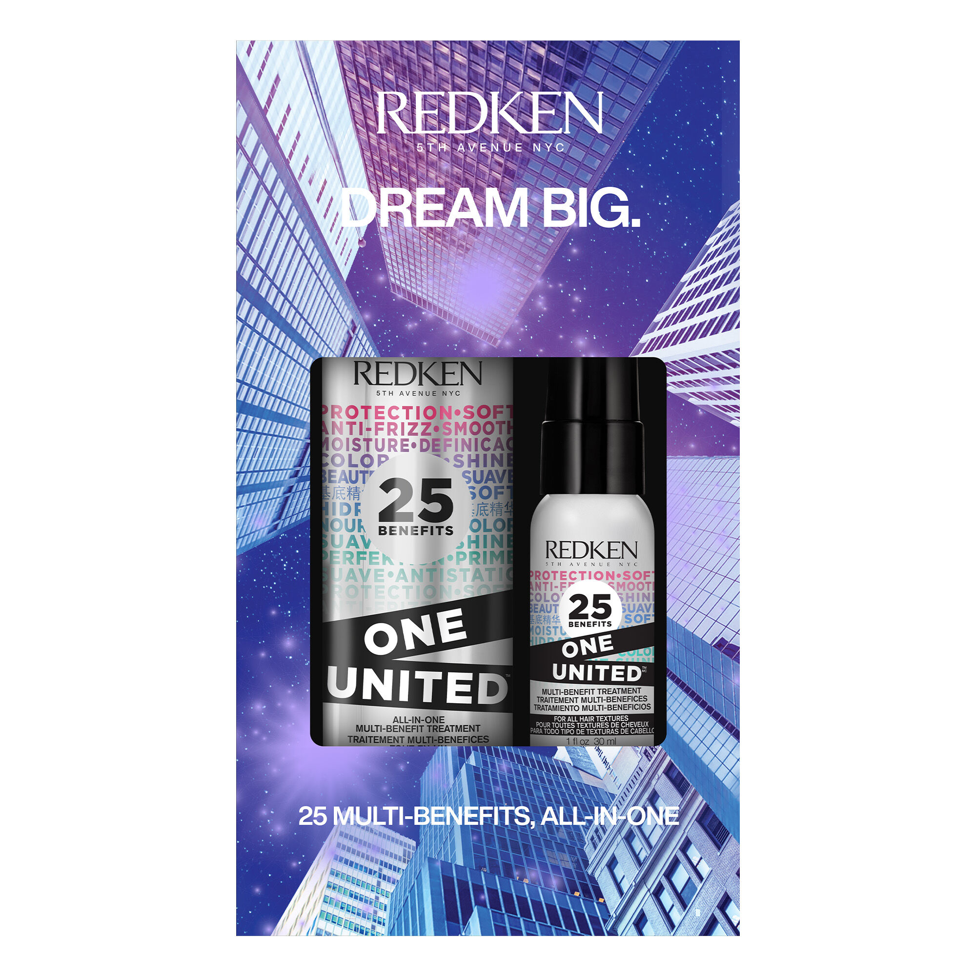 One United Holiday Hair Gift Set Full & Travel Size | Redken