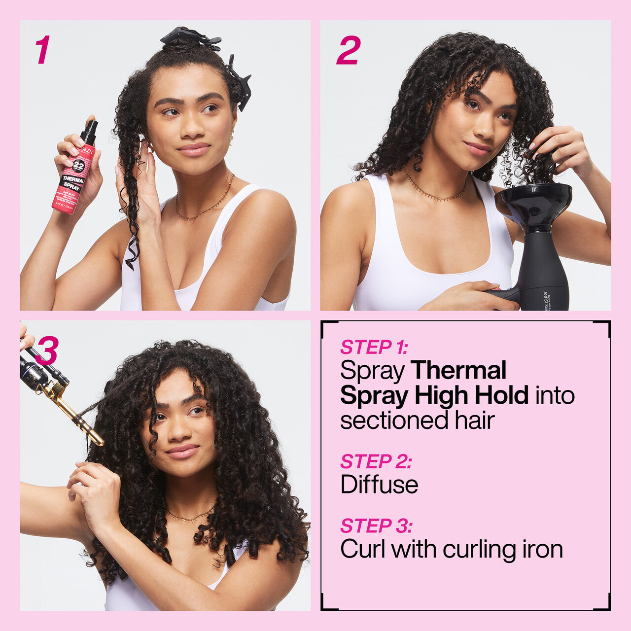 High Hold Thermal Spray: Heat Protectant Hairspray | Redken