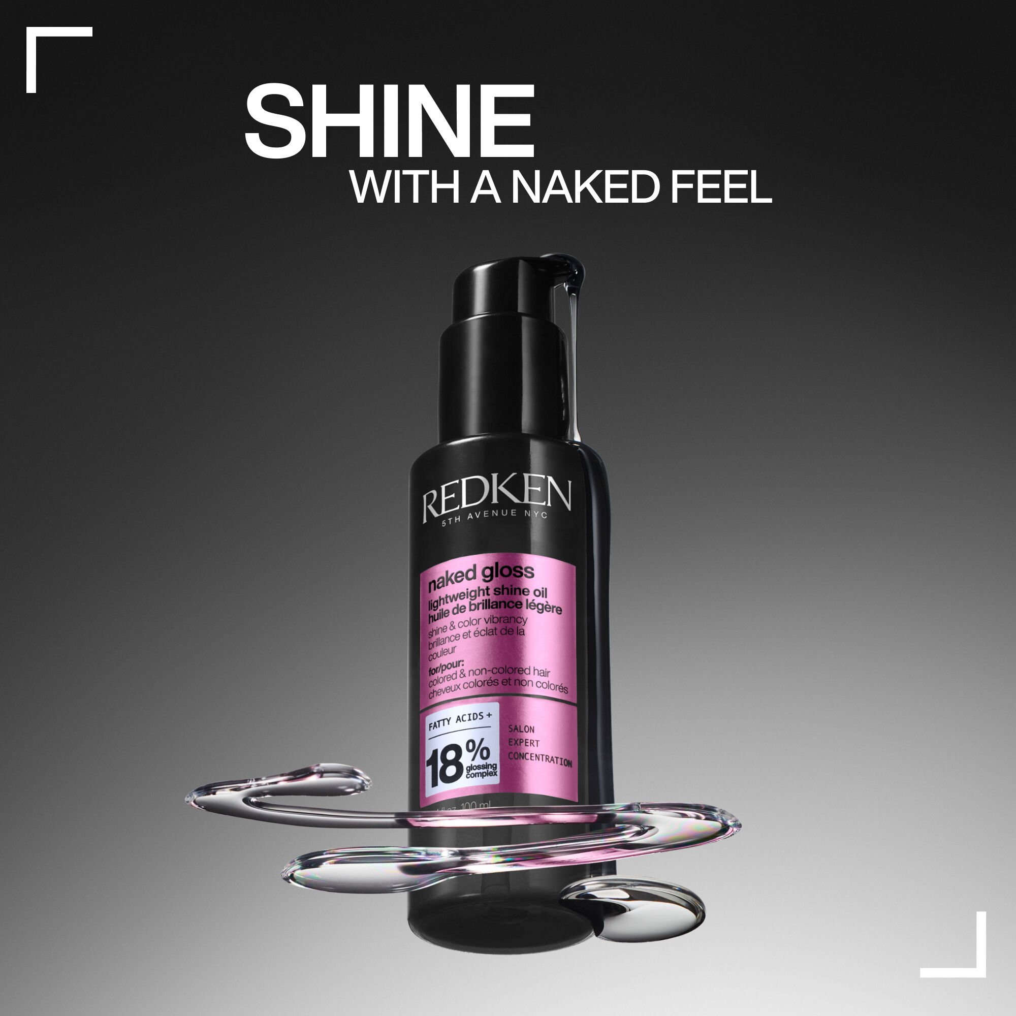 Naked Gloss Hair Oil for Shine and Color Vibrancy | Redken