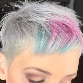 Punk Pixie Cut Round Face